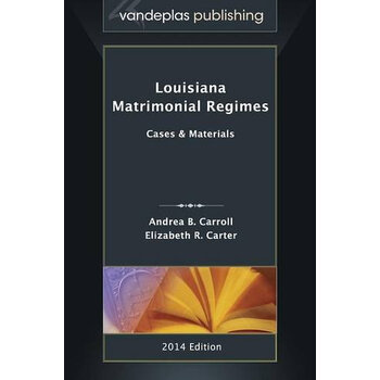 【】Louisiana Matrimonial Regimes: Cases &