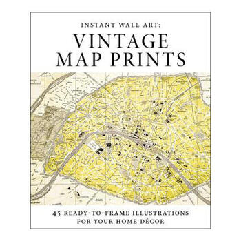 Instant Wall Art - Vintage Map Prints: 45 Re...