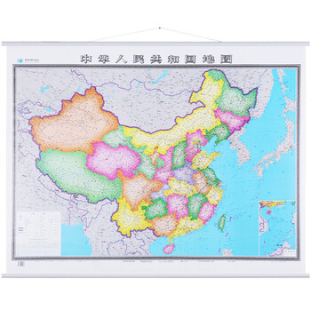 中国地图 约1.6*1.2米 覆膜防水挂图