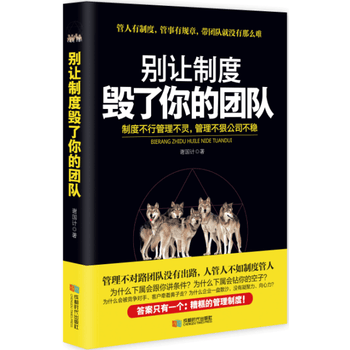 别让制度毁了你的团队 管理 书籍