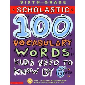 六年级学生应掌握的100个词汇100 Vocabulary Words Kids Need to Know by 6th Grade 进口儿童绘本