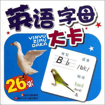 英语字母大卡 幼儿图书 早教书 儿童书籍