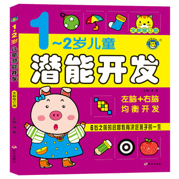 婴幼儿左脑右脑智力大开发1-2岁儿童潜能开发训练图1岁半2岁宝宝早教书籍 启蒙认知图画书亲子益智游戏