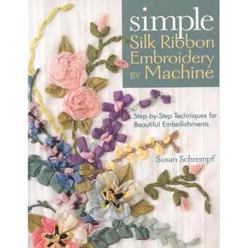 Simple Silk Ribbon Embroidery by Machine