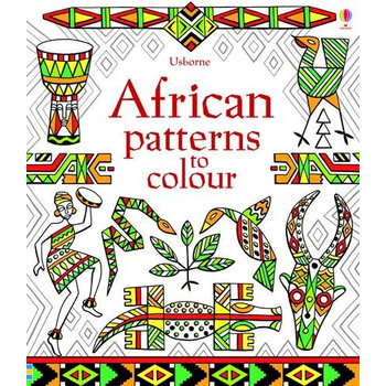 African Patterns To Colour Usborne英文原版