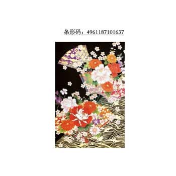现货日本原装和风式明信片 创意文艺富士山樱花风景 和服风俗祝福卡贺卡留言卡纸 4961187101637