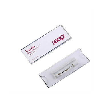 瑞普璐彩亚克力员工姓名牌别针夹子工牌透明胸牌工号牌7020 7024j-70*27