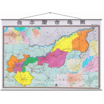 2019佳木斯市地图挂图 佳木斯交通图 佳木斯市政区图  1.4*1米