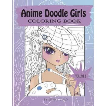 Anime Doodle Girls: Coloring book