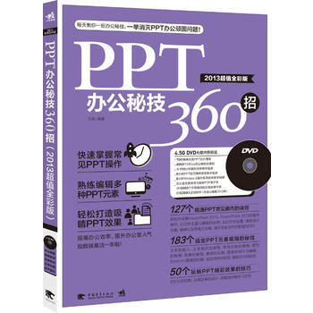 PPT办公秘技360招：2013超值全彩版(1DVD) 王倩 9787515322094 