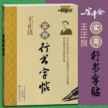 王正良实用行书字帖 连笔字行书草书字帖公务员学生速成练习行草体钢笔硬笔书法临摹墨点字帖纸 智
