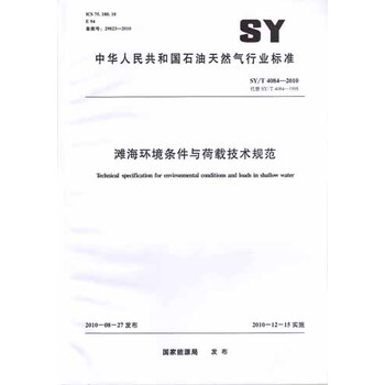 SY/T 4084-2010 滩海环境条件与荷载技术规范