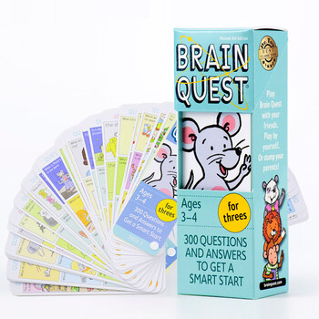 Brain Quest for Threes 4 少儿3-4岁智力问答开发卡英文原版