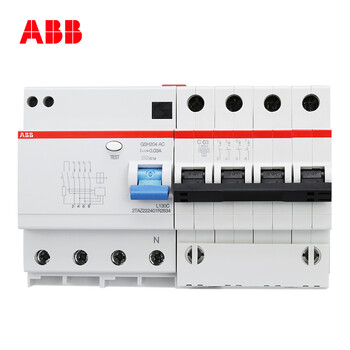 ABB漏电保护器4P 63A四极380V三相四线 空气开关带漏保GSH204-C63【图片 价格 品牌 报价】-京东
