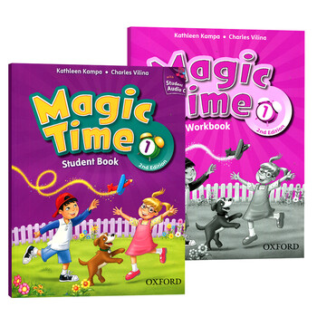 牛津进口英语教材Magic Time 幼小衔接5，6岁孩子2册含CD 学生教材1级别