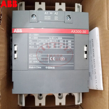 ABB 交流接触器 AX300-30-11 300A 1开1闭 线圈电压AC220V【图片 价格 品牌 报价】-京东