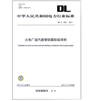 火电厂凝汽器管防腐防垢导则DL/T300-2011