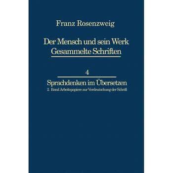 Franz Rosenzweig Sprachdenken : Arbeitspapie...