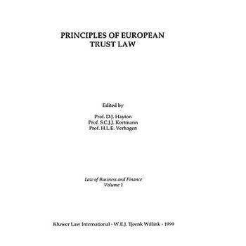 Principles of European Trust Law