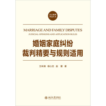 交通事故责任纠纷裁判精要与规则适用【已选择系列为准】 婚姻家庭纠纷裁判精要与规则适用