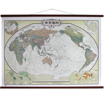 2021新版 世界地图挂图 1.5米*1.1米 仿古系列