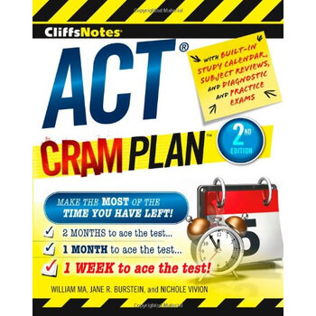 【】Cliffsnotes ACT Cram Plan 2