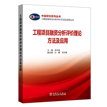 工程咨询专业分析评价方法及应用丛书 工程项目融资评价理论方法及应用