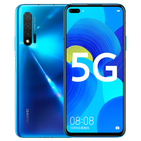华为nova6 5G手机（5G/4G可选）12期分期免息 苏音蓝 8GB+128GB（全网通）【图片 价格 品牌 报价】-京东