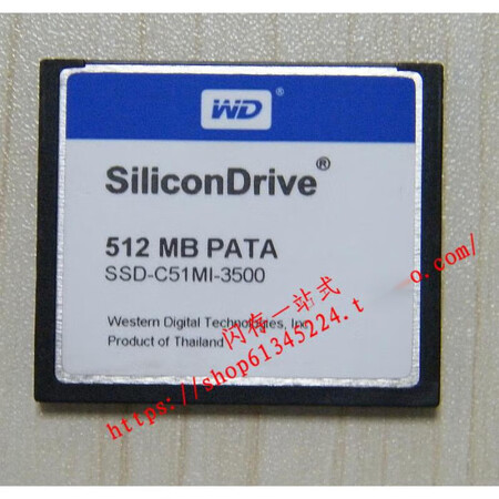 原装WD Silicon Drive CF 512M PATA 工业CF卡 512MB SSD-C51M-35 cf 512mb+pc卡套 ...