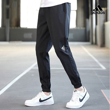 adidas阿迪达斯运动裤男裤2024秋冬季新款休闲裤针织卫裤小脚裤长裤子男 梭织快干HN8529 2XL【图片 价格 品牌 报价】-京东