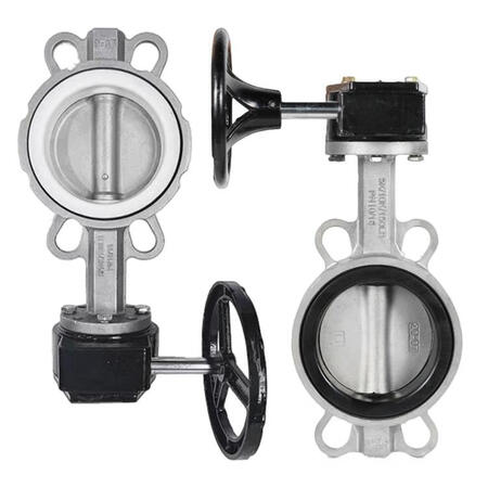 沪工上海沪通双恒精工俊工D371F-16P不锈钢涡轮对夹蝶阀304板四氟 DN100 304体+304板+四氟阀座【图片 价格 品牌 报价】-京东