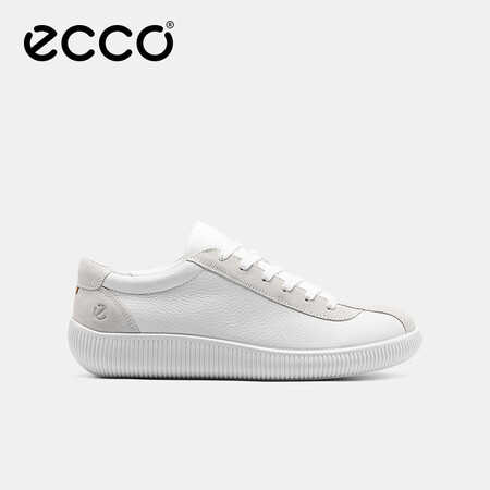 爱步（ECCO）25年夏季新款牛皮平底休闲德训板鞋 柔酷零点...