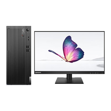 【联想E77/E77S】联想ThinkCentre E77/E77S商用办公台式机 配23.8英寸显示器 升配：I5-10400 8G ...