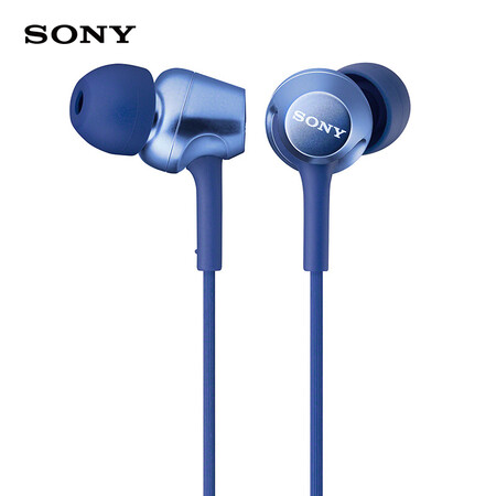 【索尼MDR-EX255AP】索尼（SONY）入耳式立体声通话耳机MDR-EX255AP 蓝色【行情 报价 价格 评测】-京东