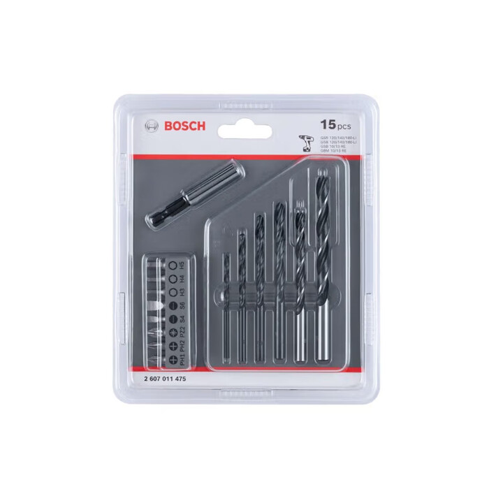 BOSCH 手电钻15支批头钻头混合套装 2607011475（单位：套）货期10天【图片 价格 品牌 报价】-京东