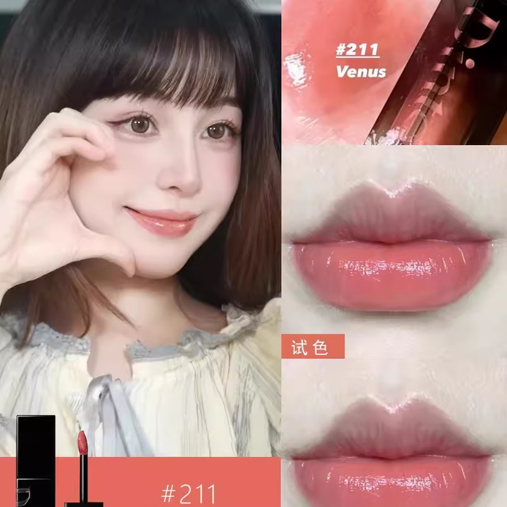 DINOFEN博主推荐韩国DINTO唇釉水光镜面滋润成膜唇彩唇蜜211文佳瑛同款 211#Venus 小猴子推荐色【图片 价格 品牌 报价】-京东