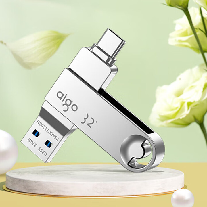 【aigoU353】爱国者（aigo）Type-C手机U盘 U353 128G USB3.2 双接口优盘 读速150MB/s 银色（单位：个）【行情 报价 价格 评测】-京东
