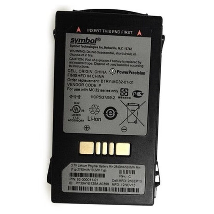 适用斑马 ZEBRA 讯宝 Symbol MC3200/MC32N0采集器 BTRY-MC32电池 标准 BTRY-MC32-52MA-01 ...