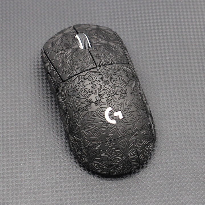 南笙艺 罗 适用 GPW GPX 一代 GPW二代 三代 GPROX 四代鹰眼 狗屁王无线鼠标防滑贴纸膜防汗技 无线贴纸 全覆盖 雪花黑色 ...