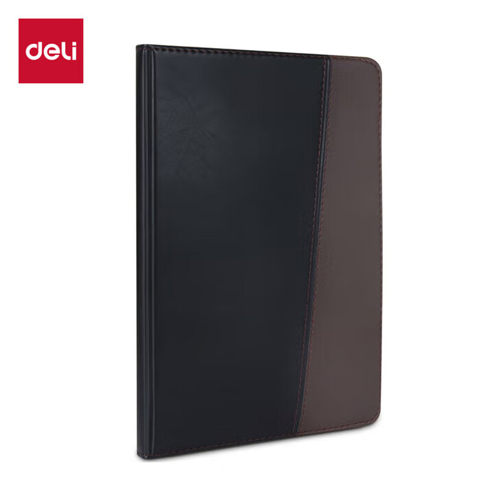 【得力（deli）7910】得力(deli)16K120张大号时尚撞色商务皮面本新年礼物 会议记事本日记本笔记本子文具办公用品 7910【行情 ...