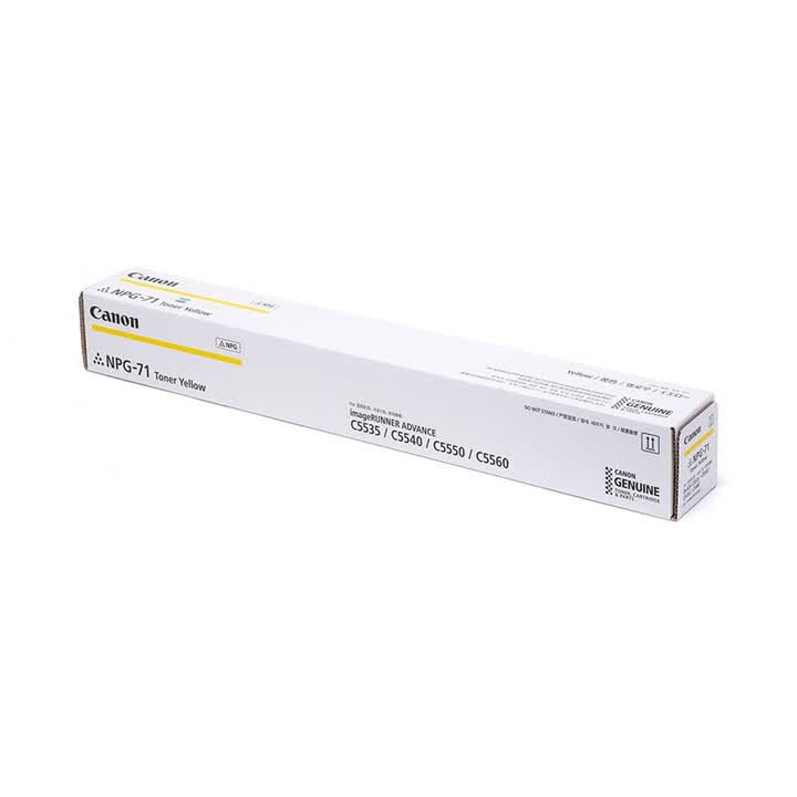 【佳能NPG-71 TONER Y】佳能（Canon）数码复合机 NPG-71 Y黄色标准容量墨粉（适用于iR-ADV C5535/C5540 ...