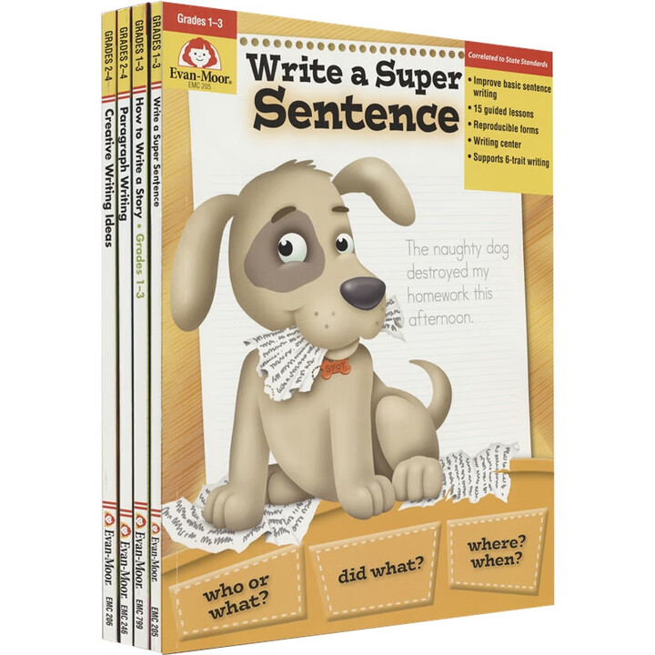 《Evan Moor How to Write a Story a Super Sentence Paragraph Writing ...