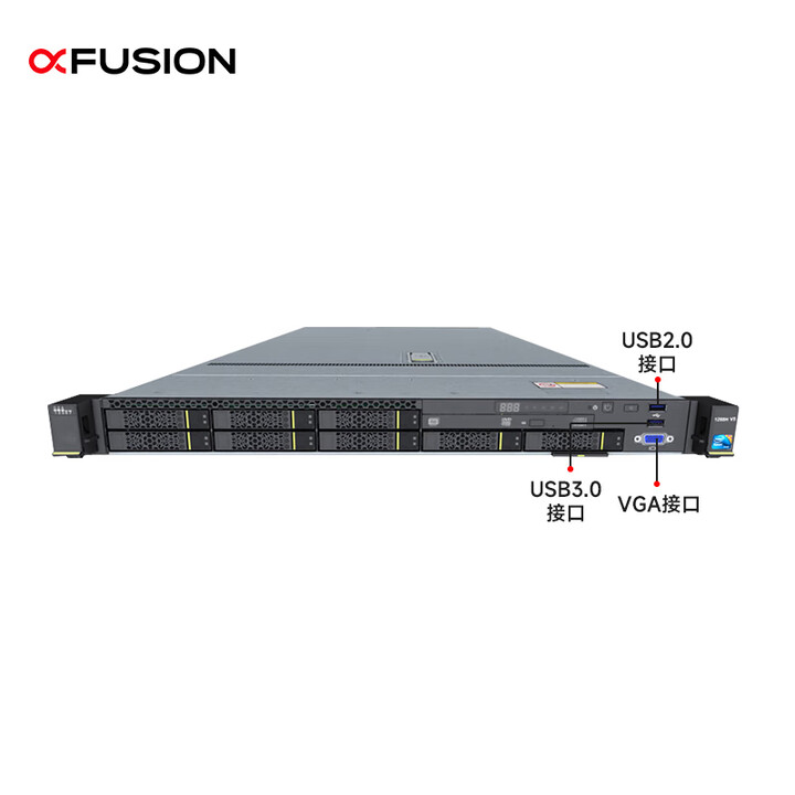 超聚变超聚变FusionServer 1288H V6 服务器主机1U机架式主机企业级 2颗金牌5318Y-48核2.1GHz 双电 16G ...