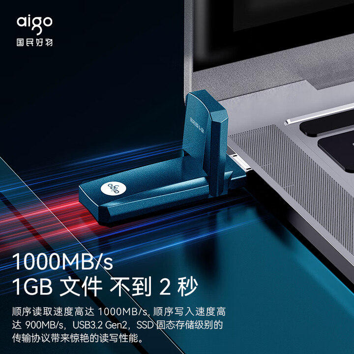 【爱国者U396】爱国者（aigo）1TB USB3.2 U盘 U396 高速固态U盘 读写速度高达1000MB/S 固态协议超高速【行情 报价 价格 评测】-京东
