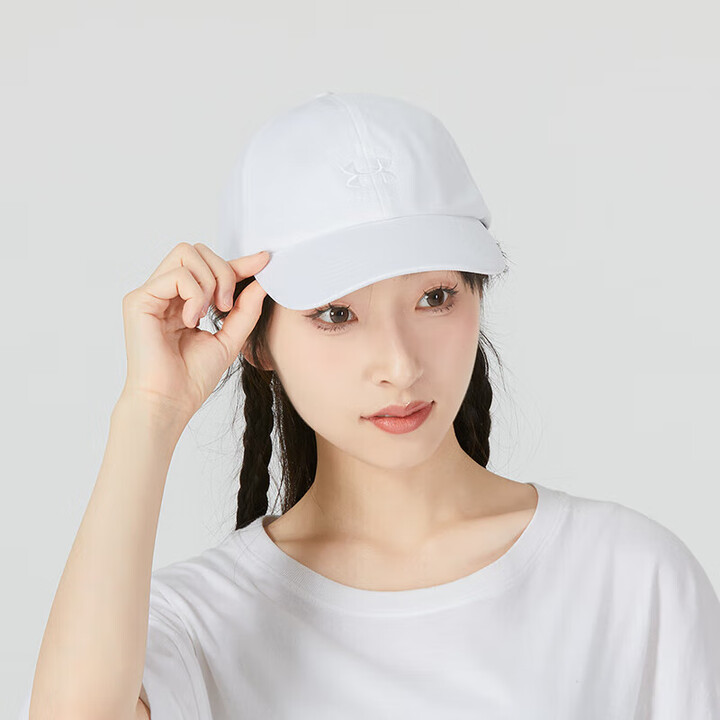 【安德玛（Under Armour）运动帽】安德玛（Under Armour）运动帽女 简约时尚潮流旅游跑步健身鸭舌帽 1351267-100 ...