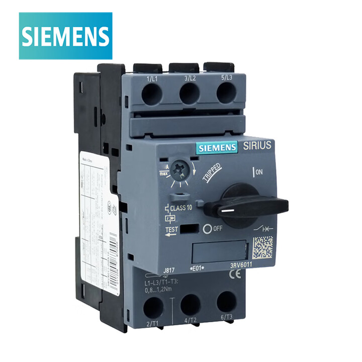 【西门子3RV6011-0JA10 0.25KW 0.7-1A】西门子 3RV6 100KA 3P 0.25KW 0.7-1A 旋钮式控制 ...