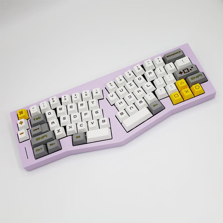 异形机械键盘owlab铝坨坨spring星辰灰配重Alice75内胆客制化套件 Gasket键盘套件【无轴无键帽】+紫蓝色spr【图片 价格 ...
