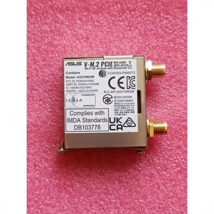 华硕（ASUS）WiFi go Intel ax210 m.2 key 2230 WiFi6e无线网卡 ax211 ax210 m.2 key ...