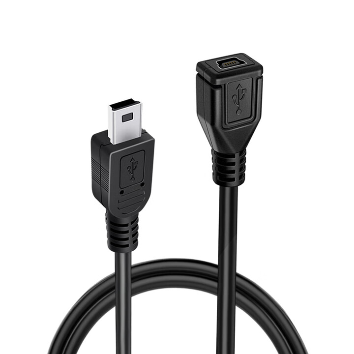 唄硶Mini USB接口延长线公对母数据线公母头充电转接头加长插头T型口5 Mini USB延长线公对母 1m【图片 价格 品牌 报价】-京东