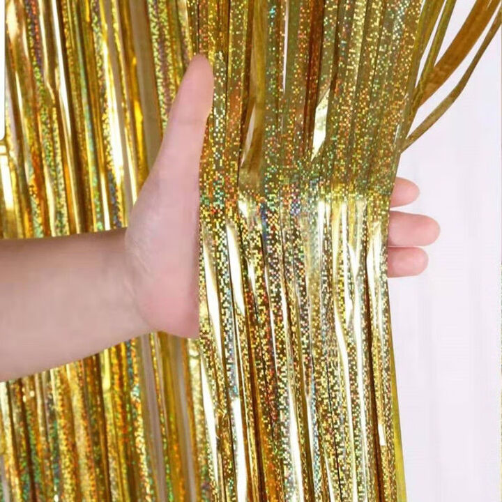 咏幻雨帘生日派对背景墙装饰求婚告白宴长流苏雨丝帘 镭射金雨帘（高2米宽1米）【图片 价格 品牌 报价】-京东